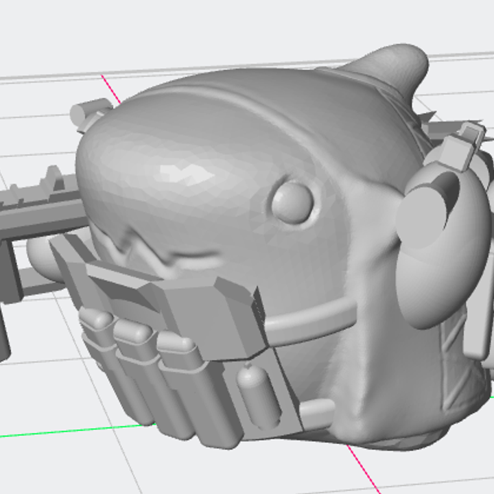 3D Printable Planet Shark Rizz Finns Pup - Zero Cool by InfernoBot